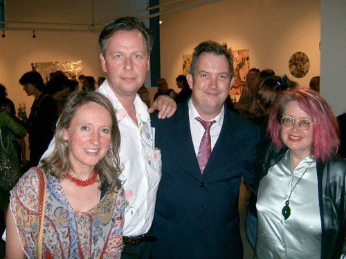 Left to right: Artist Louise Rippert, sculptor William Eicholtz ...