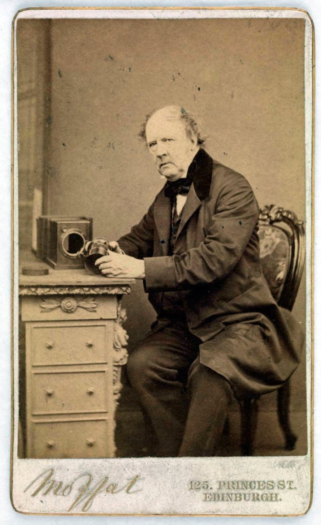 John Moffat Willian Henry Fox Talbot with camera and lens – Art Blart ...