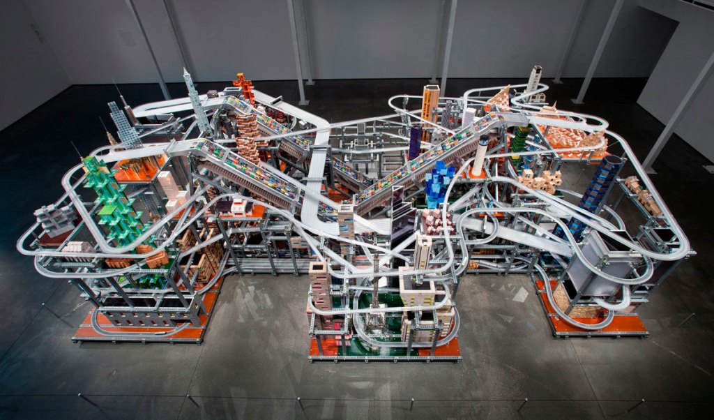 Sculpture: ‘Metropolis II’ (2010) by Chris Burden at LACMA, Los Angeles ...