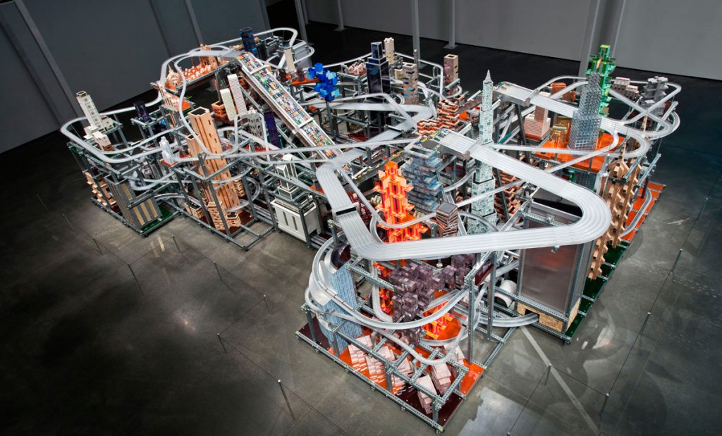 Sculpture: ‘Metropolis II’ (2010) by Chris Burden at LACMA, Los Angeles ...