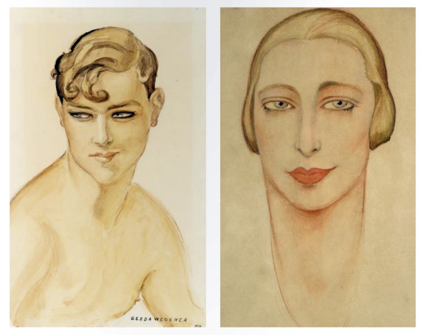 Gerda Wegener Portrait of Ellen von Kohl – Art Blart _ art and cultural ...