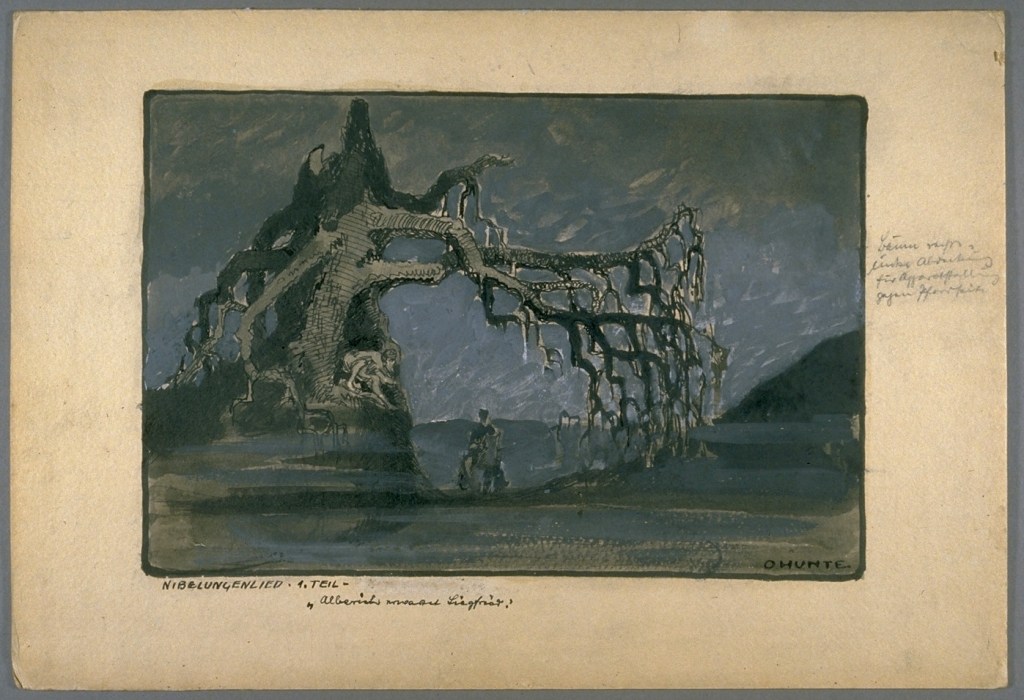 Erich Kettelhut and Fritz Lang Set design for The NibelungenArt Blart ...