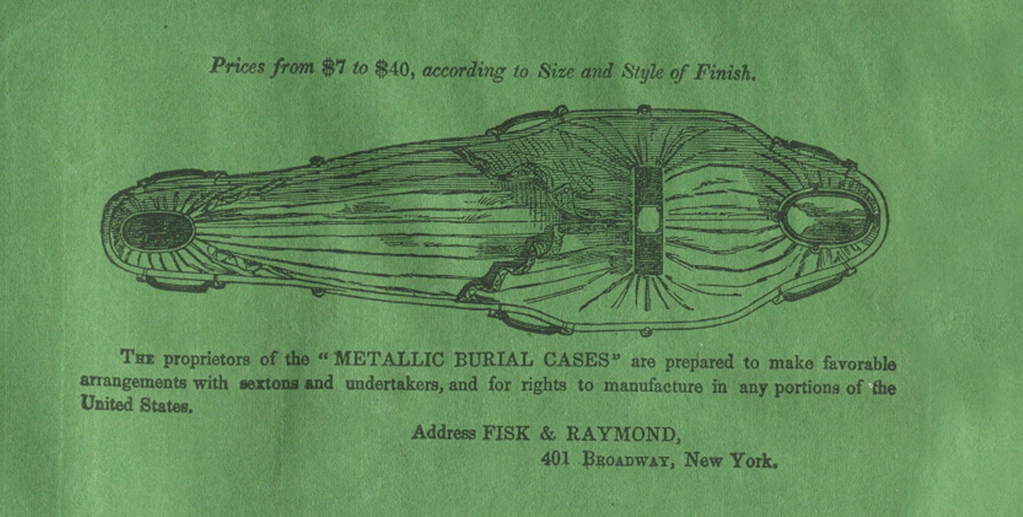 Fisk Metallic Burial CasesArt Blart _ art and cultural memory archive